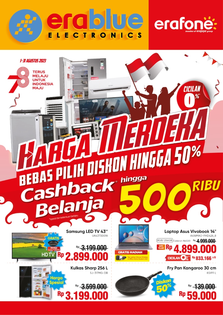 HARGA MERDEKA – BEBAS PILIH DISKON HINGGA 50% | erablue.id