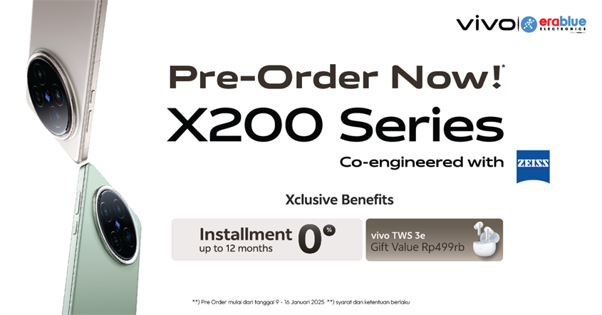 Pesan Sekarang! vivo X200 Series dengan ZEISS Image | erablue.id