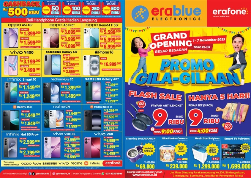 Diskon Gila di Grand Opening Toko Terbaru Erablue Tahun 2025! | erablue.id