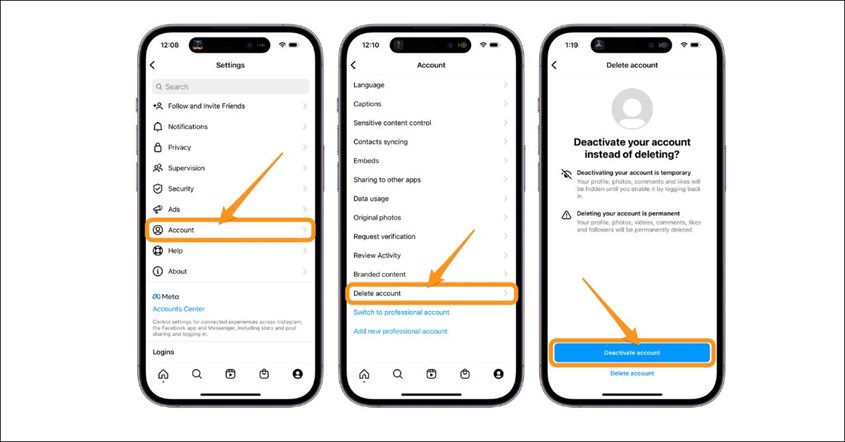 4 Cara Menonaktifkan Instagram Sementara dan Permanen 2025 | erablue.id