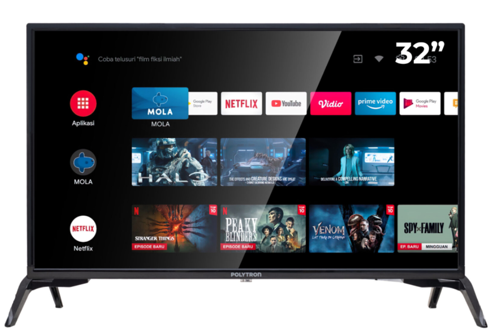 Beli Android TV Polytron HD 32 inch 32TAG9855 cicilan, harga murah ...