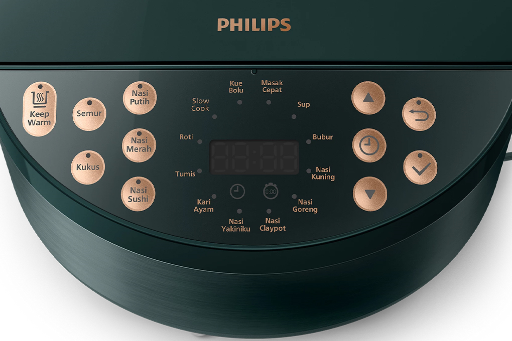 Beli Digital Rice Cooker Philips HD4515/91 1.8L Forest Green cicilan ...