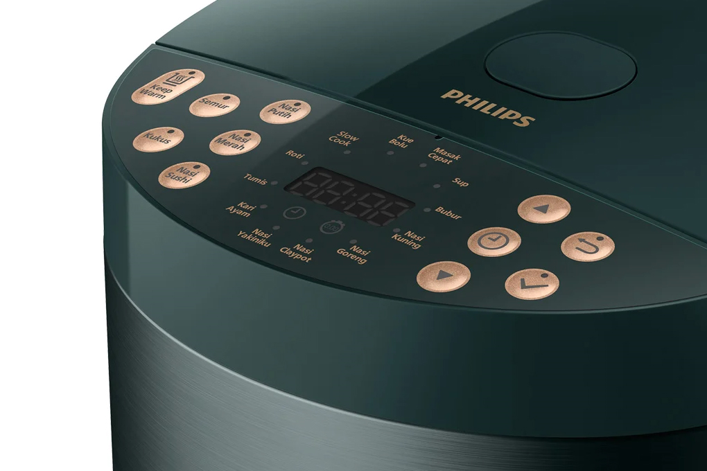 Beli Digital Rice Cooker Philips HD4515/91 1.8L Forest Green cicilan ...