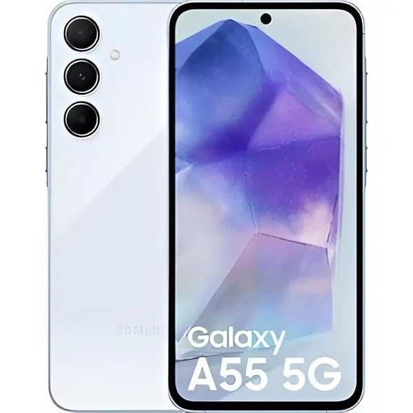 Beli Smartphone Samsung Galaxy A55 5G 8GB/128GB ICE BLUE cicilan, harga murah, resmi | erablue.id